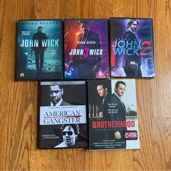 Media | New John Wick Trilogy Dvd American Gangster And Brotherhood ...